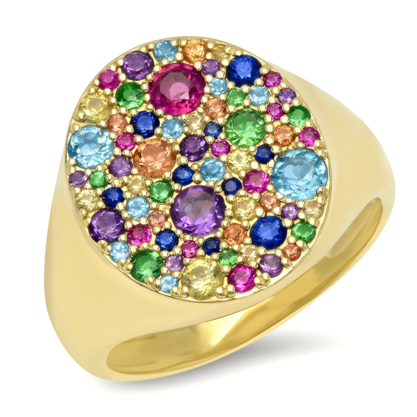 Multi Colored Signet Ring
