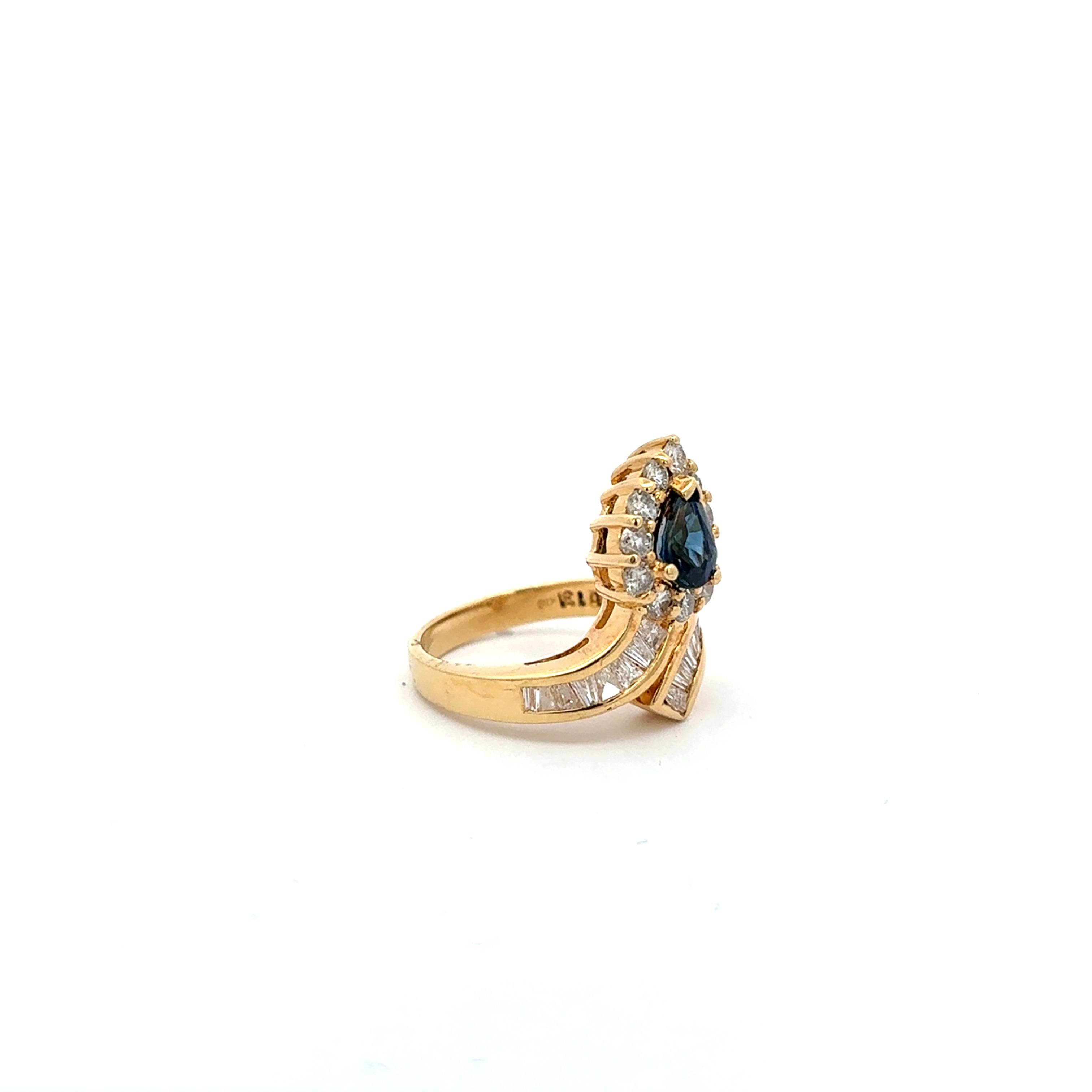 Vintage Sapphire and Diamond Ring
