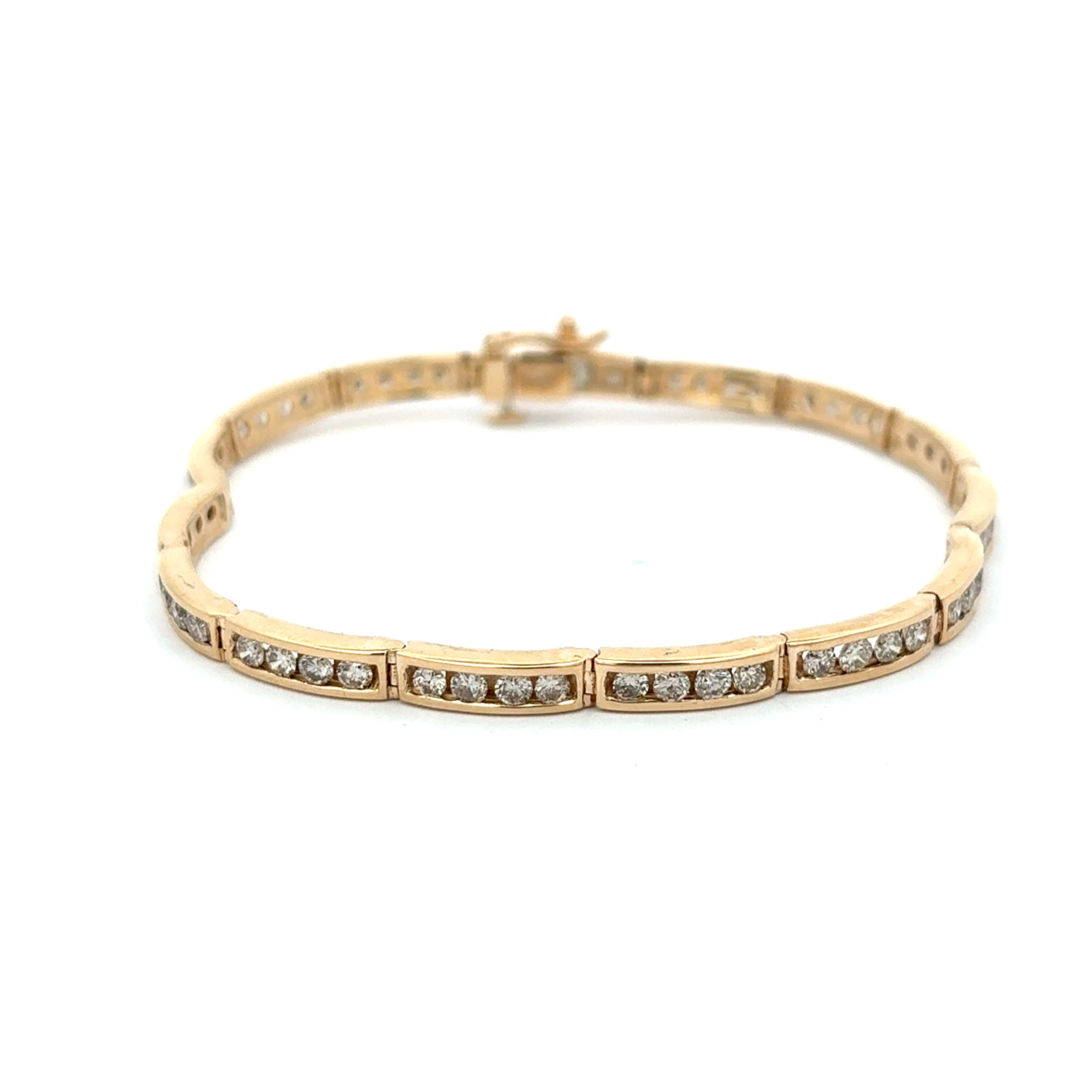 Vintage 60 Diamond Channel Set Bracelet