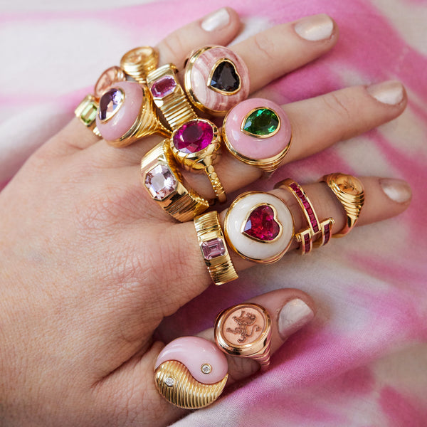 MAGNA RING - SQUARE CUT RUBY – jaimiegellerjewelry